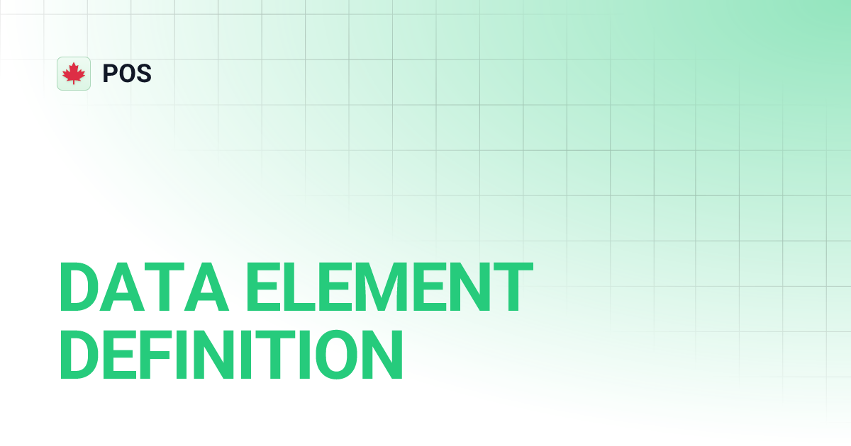 DATA ELEMENT DEFINITION | POS